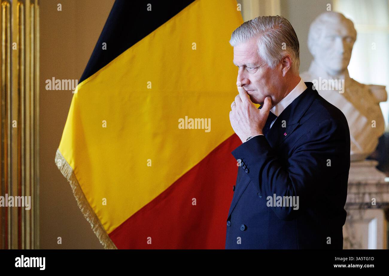Brussels, Belgium. 24th Mar, 2025. King Philippe - Filip of Belgium ...