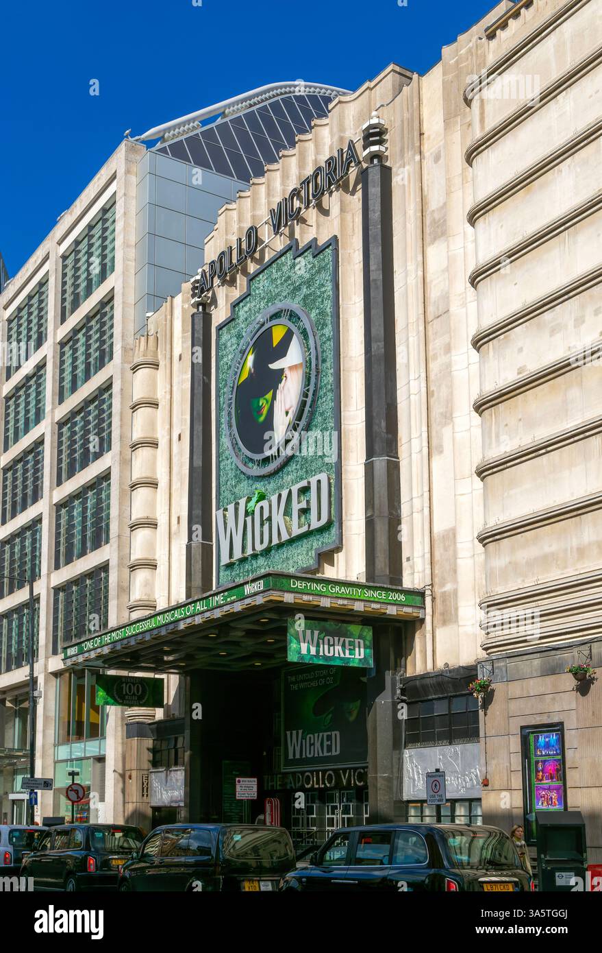 'Wicked' Apollo Victoria theatre, Westminster, London, England UK ...