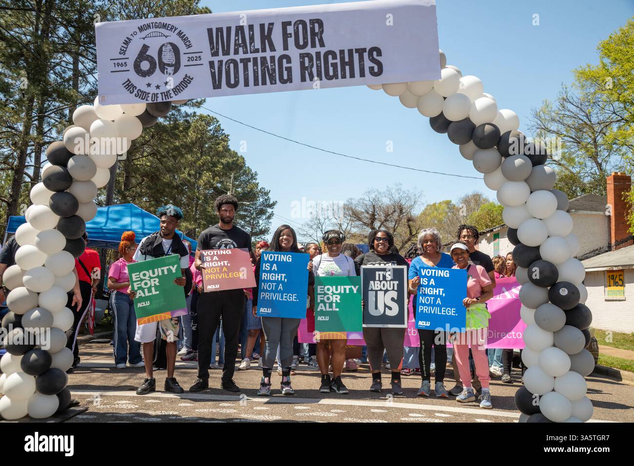 Montgomery, Alabama, USA. 23rd Mar, 2025. A walk to the Alabama state ...