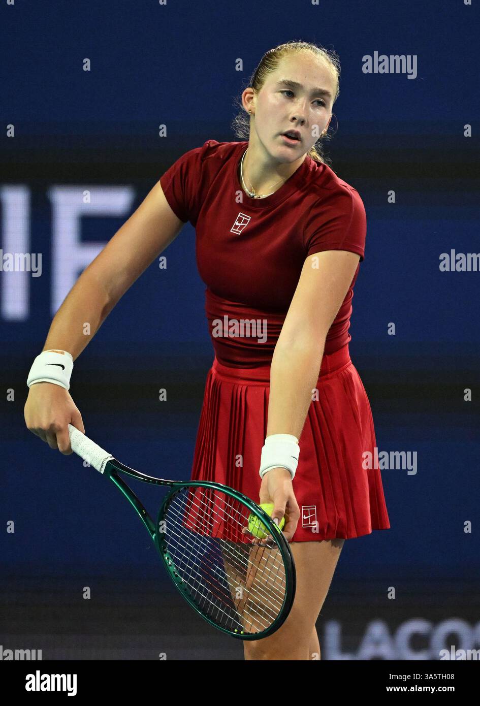 Miami Gardens FL, USA. 23rd Mar, 2025. Amanda Anisimova Vs Mirra Andreeva during The Miami Open ...