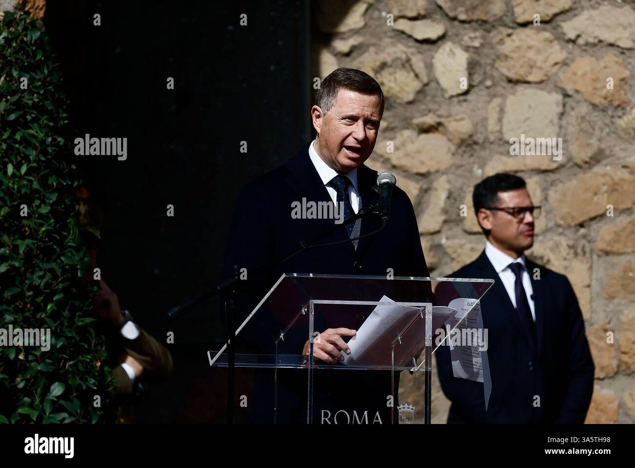 Roma, Italia. 24th Mar, 2025. il Presidente dellÕAnfim Francesco ...