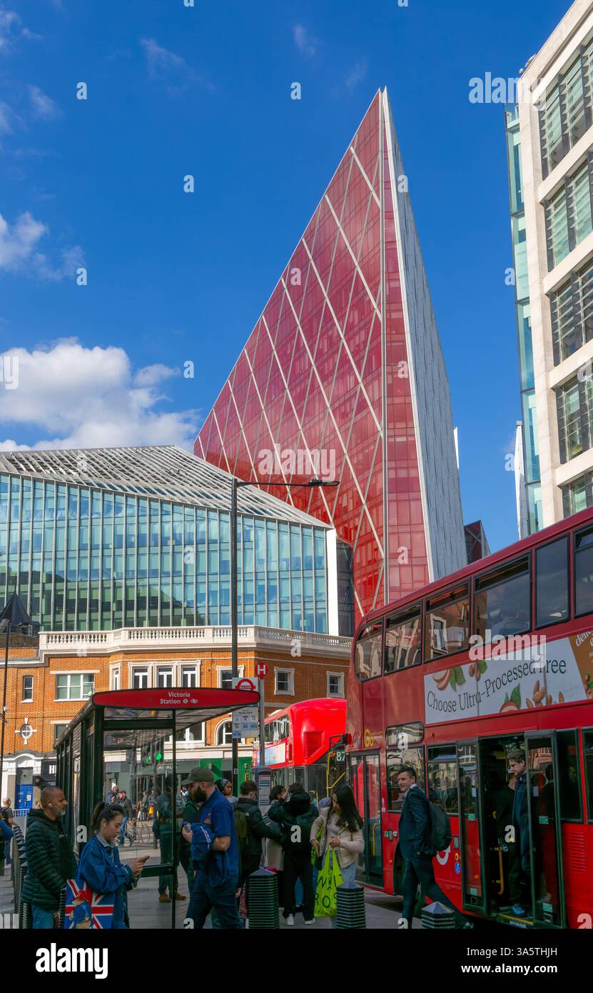 Nova Victoria contemporary modern architecture buildings, Victoria, Westminster, London, England ...