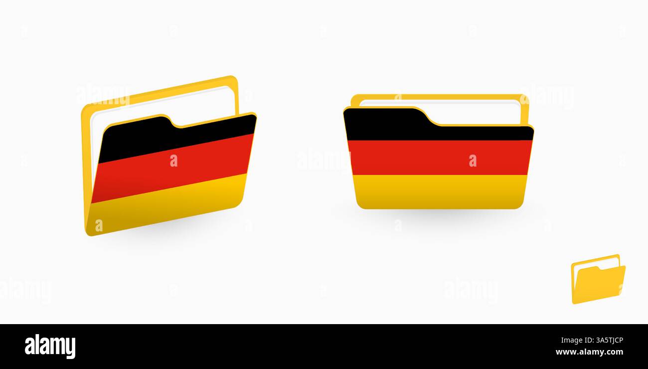 Folder icon flag germany Stock Vector Images - Alamy