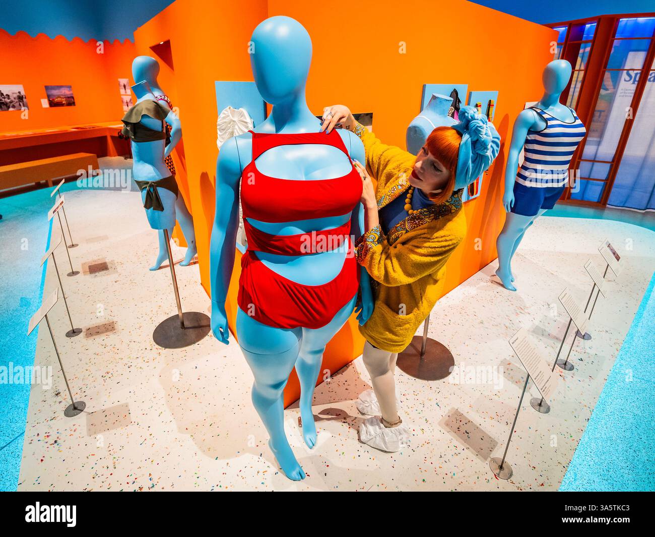 London, UK. 24th Mar, 2025. Curator Amber Butchart with Chromat by ...