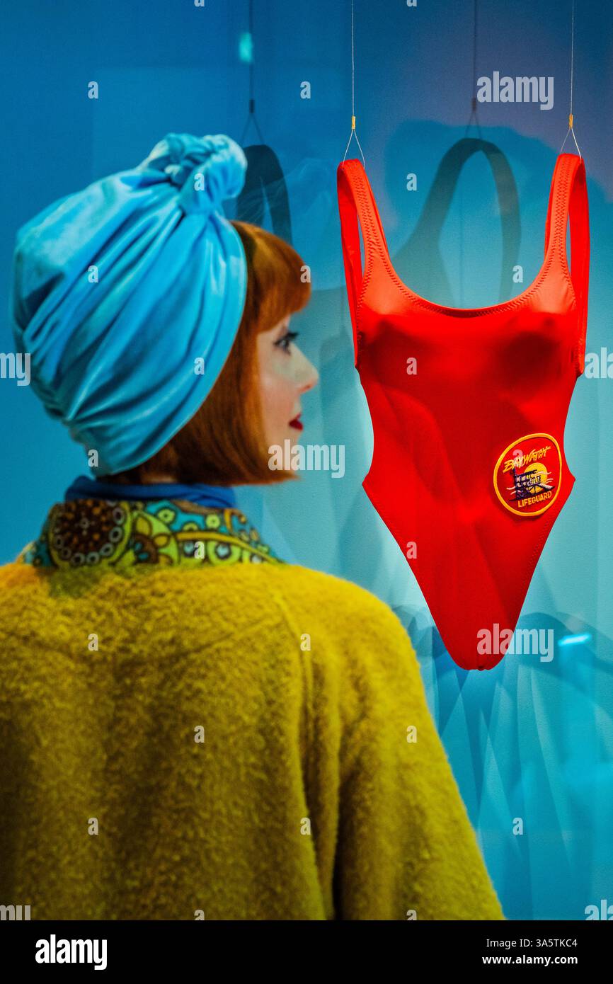 London, UK. 24th Mar, 2025. Curator Amber Butchart with Pamela Anderson ...