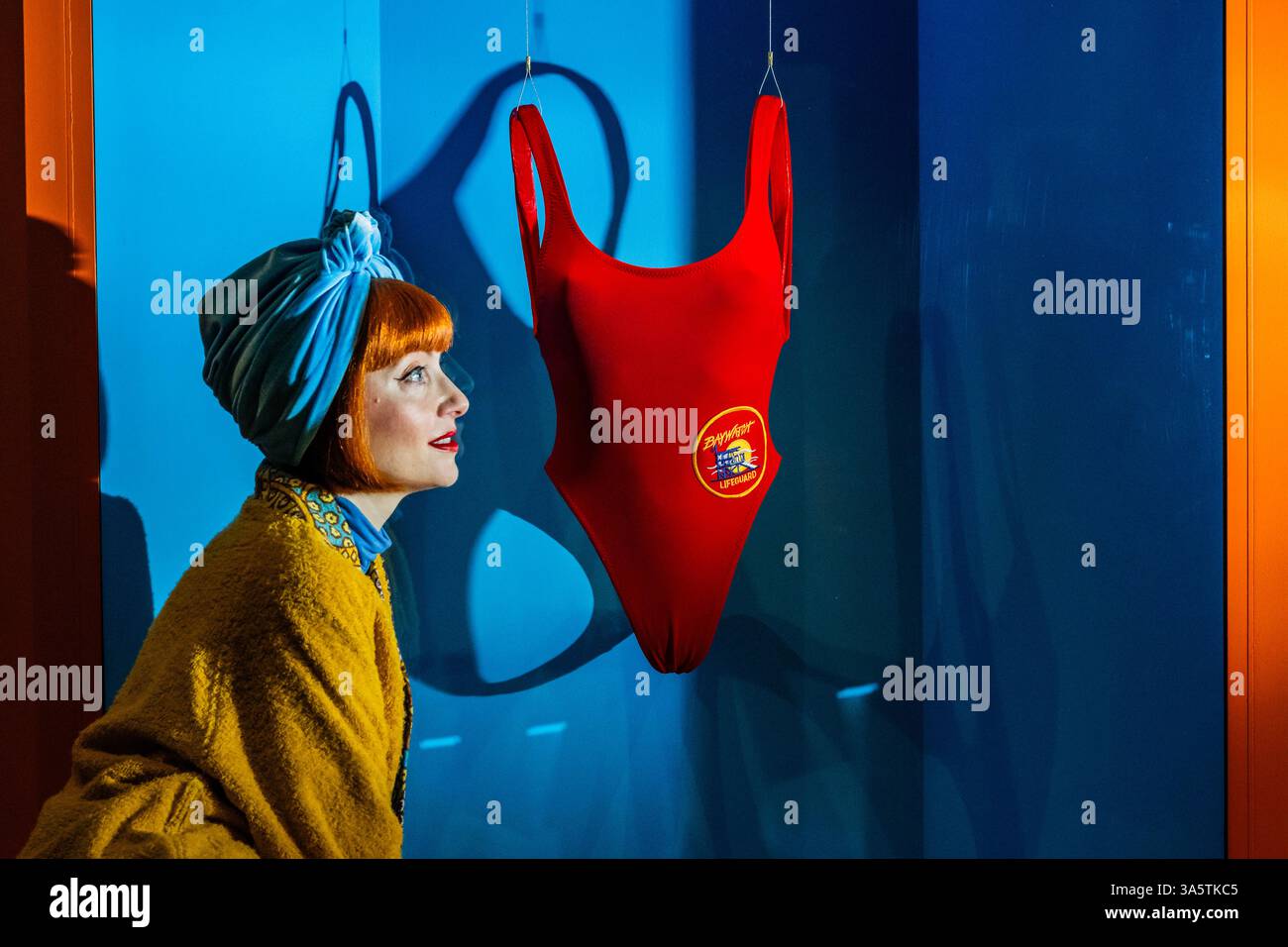 London, UK. 24th Mar, 2025. Curator Amber Butchart with Pamela Anderson ...
