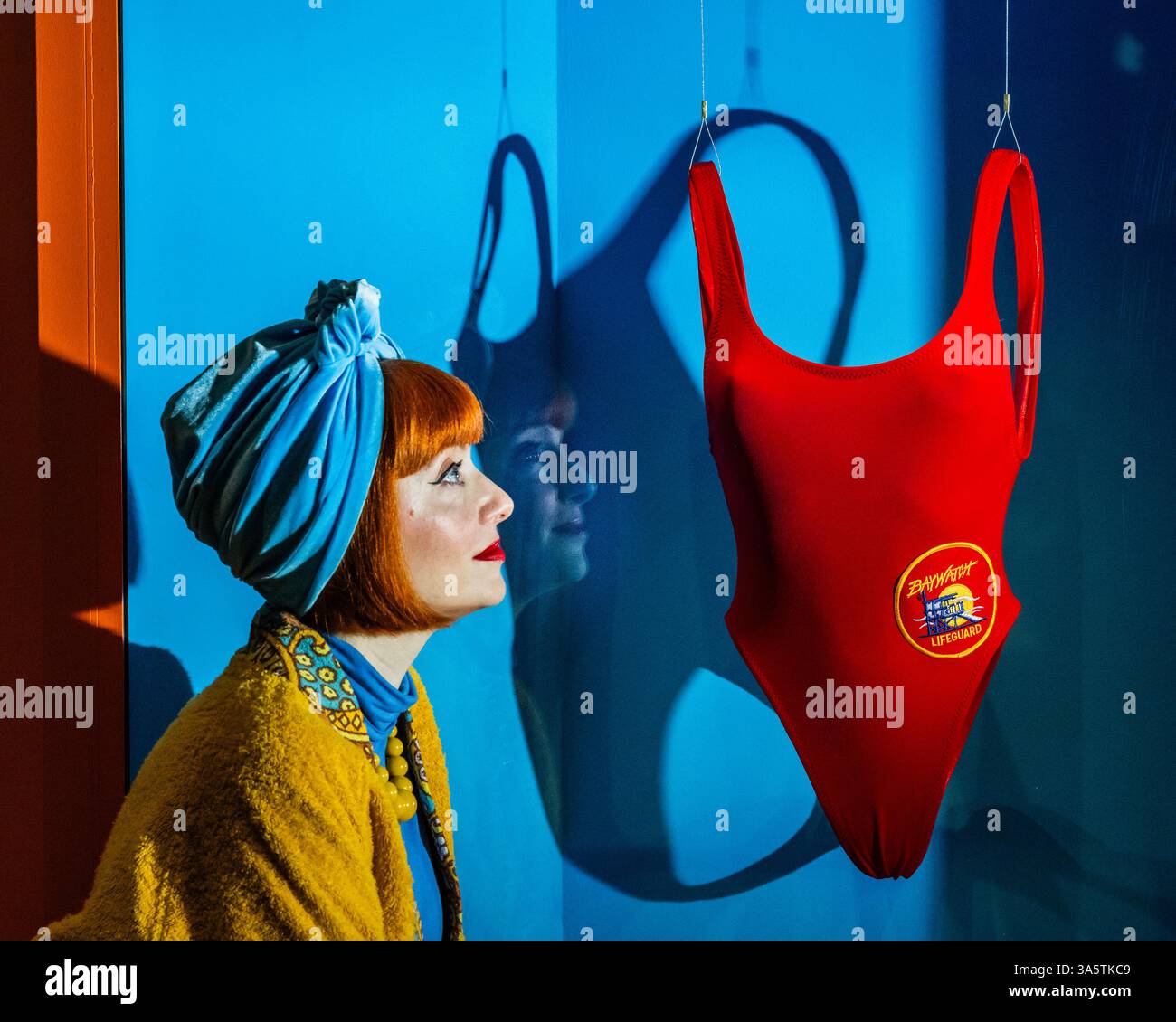 London, UK. 24th Mar, 2025. Curator Amber Butchart with Pamela Anderson ...