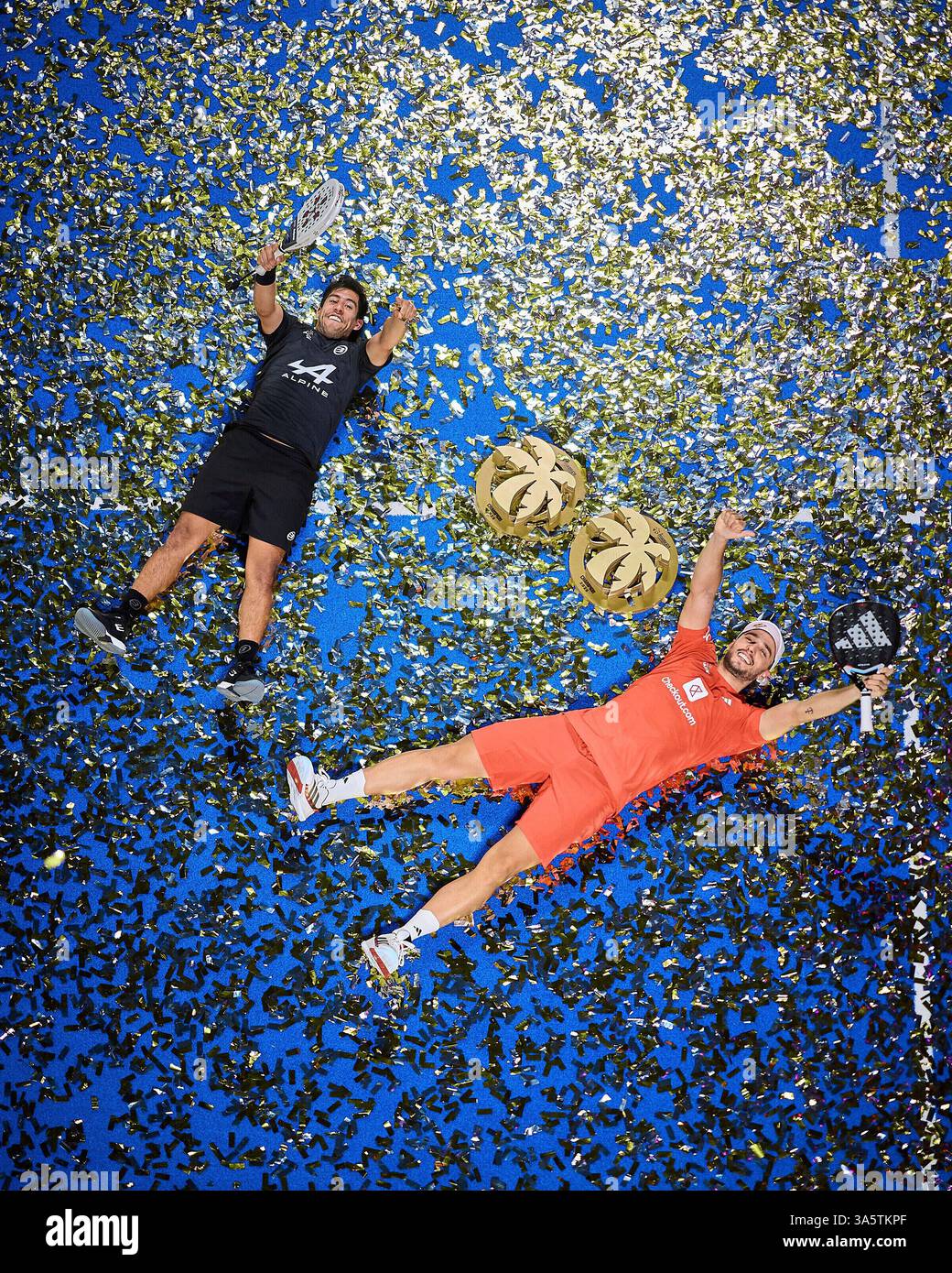 Alejandro Galán and Fede Chingotto won their first Premier Padel title ...