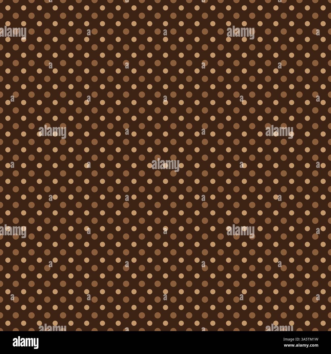 Seamless vector polka brown dots for pattern on black background ...