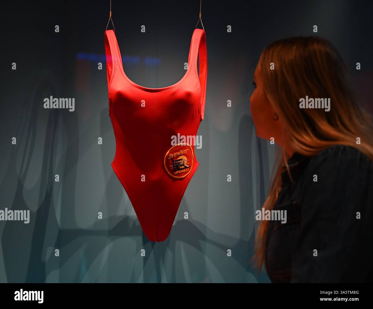 Pamela Anderson's sensational red bathing suit from Baywatch , the ...