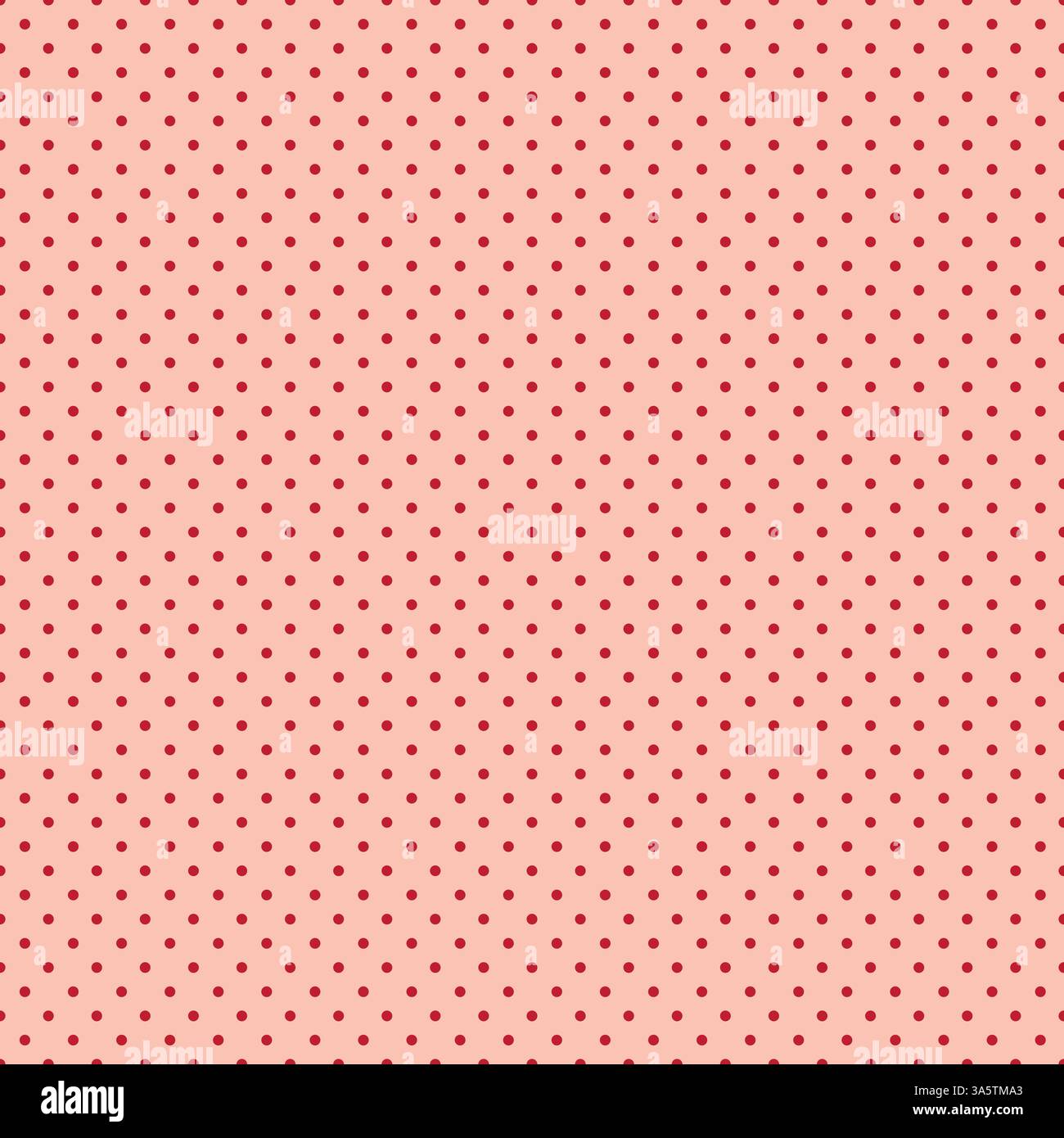 Seamless vector red polka dots for pattern on peach background ...