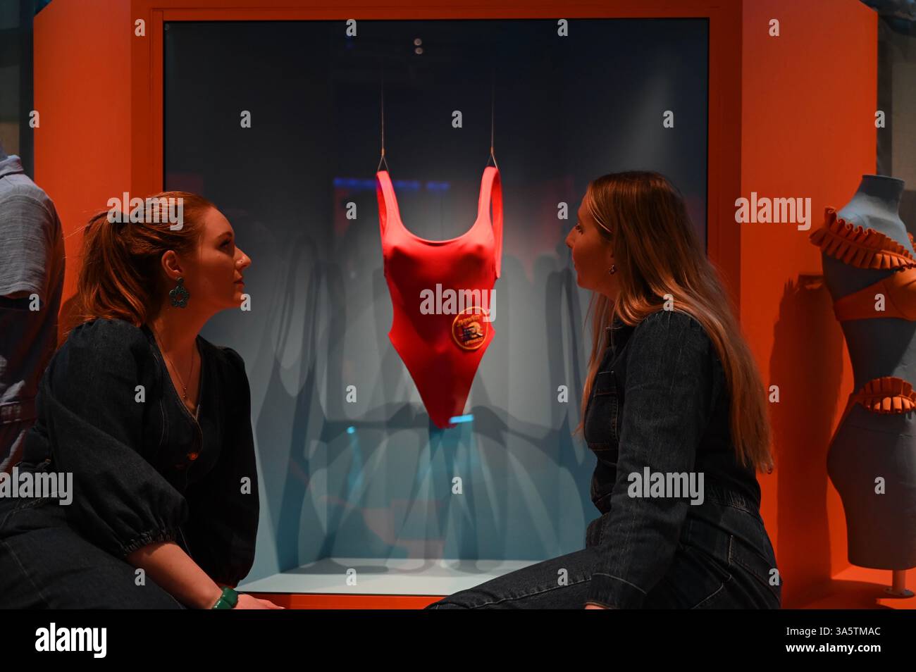 Pamela Anderson's sensational red bathing suit from Baywatch , the ...