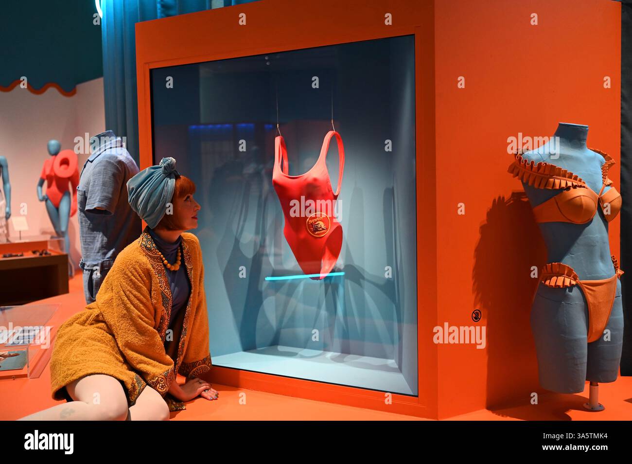 Pamela Anderson's sensational red bathing suit from Baywatch , the ...