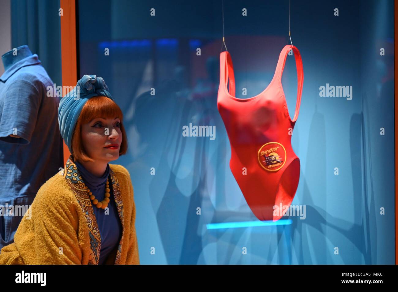 Pamela Anderson's sensational red bathing suit from Baywatch , the ...