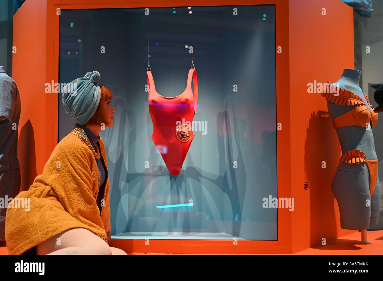 Pamela Anderson's sensational red bathing suit from Baywatch , the ...