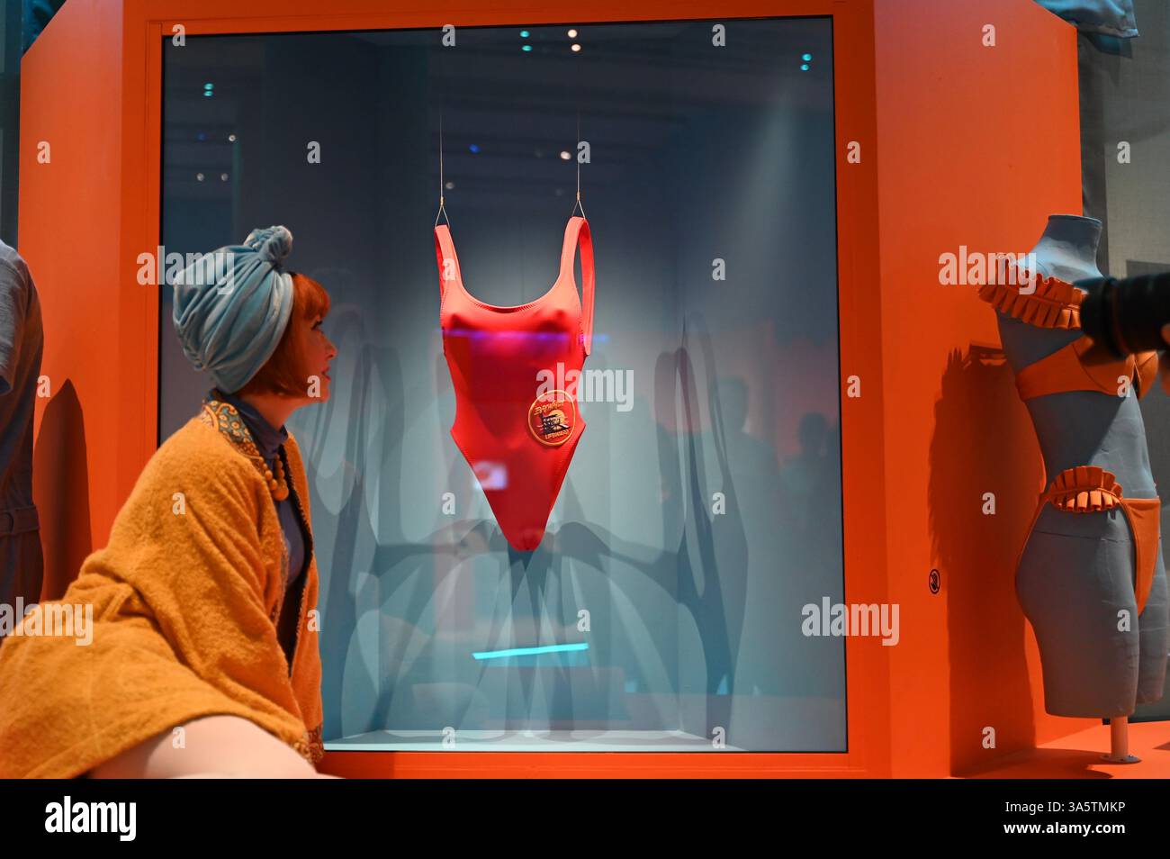 Pamela Anderson's sensational red bathing suit from Baywatch , the ...