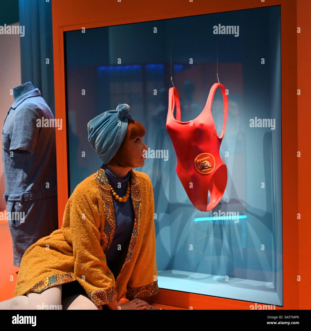 Pamela Anderson's sensational red bathing suit from Baywatch , the ...