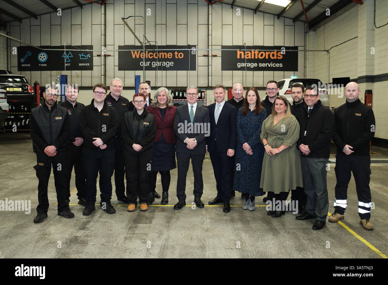 EDITORIAL USE ONLY Prime Minister Sir Keir Starmer and Transport ...