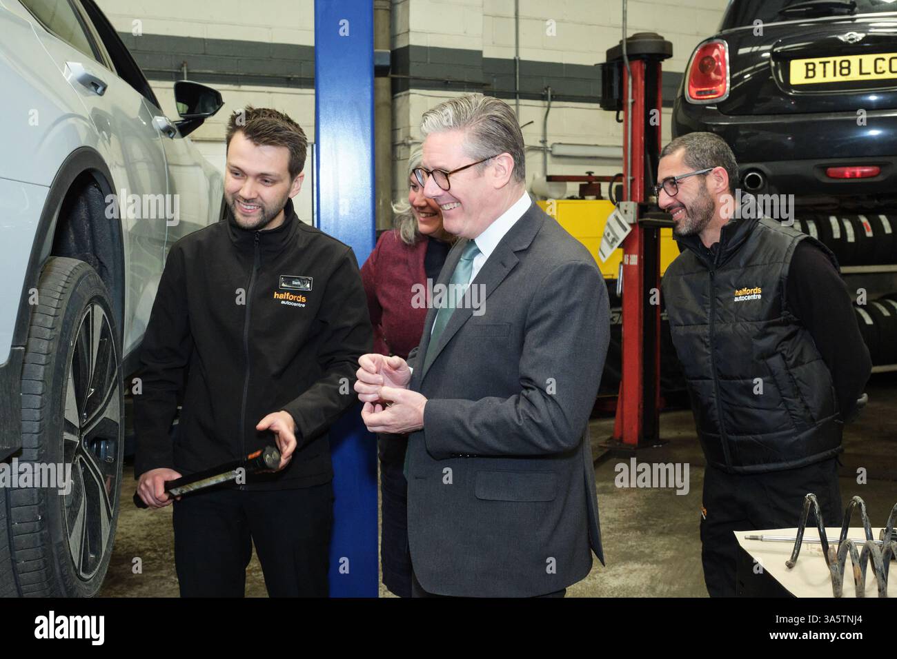 EDITORIAL USE ONLY Prime Minister Sir Keir Starmer and Transport ...