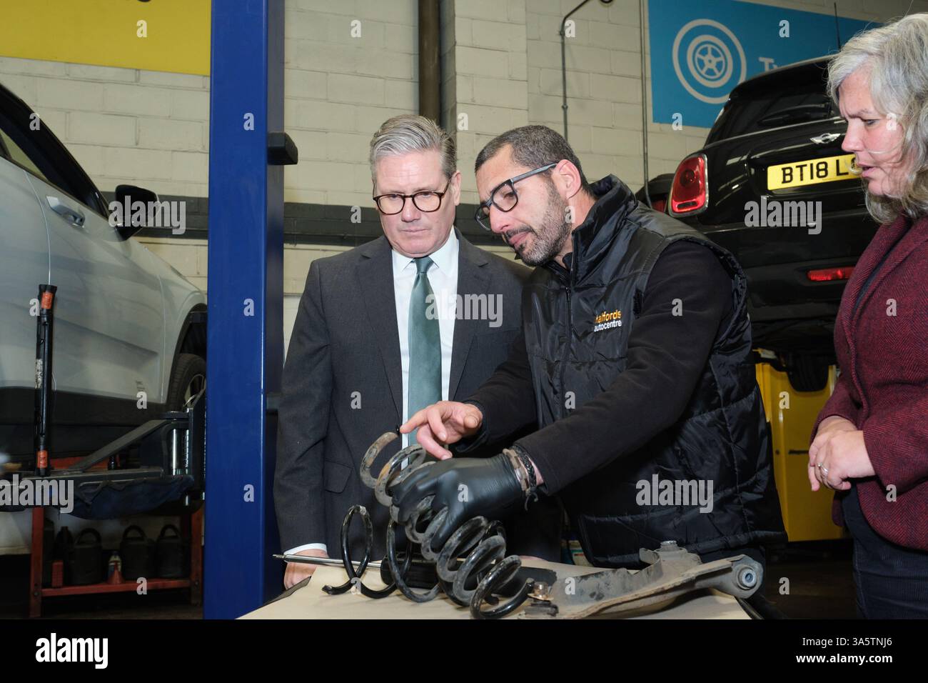 EDITORIAL USE ONLY Prime Minister Sir Keir Starmer and Transport ...