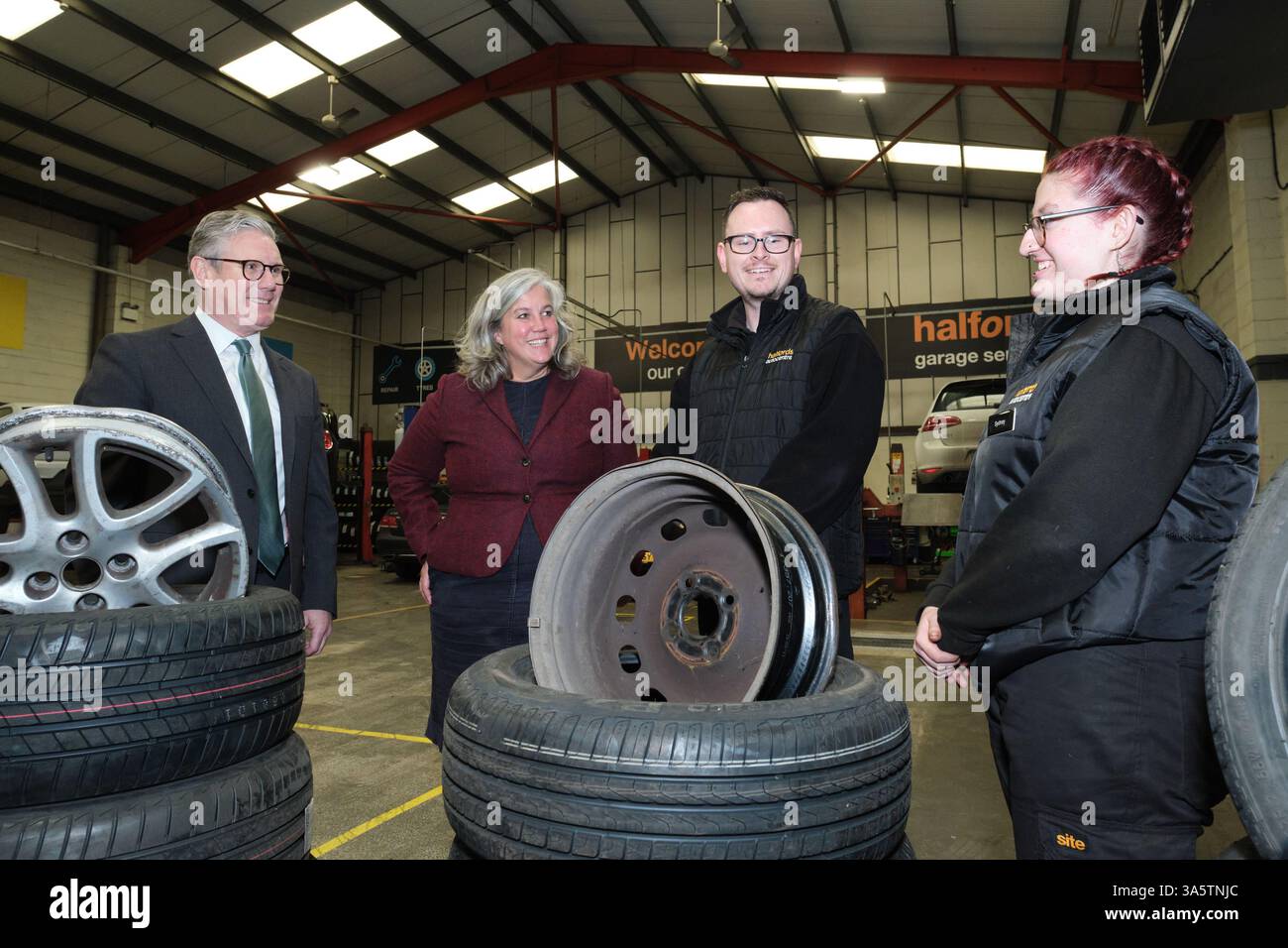EDITORIAL USE ONLY Prime Minister Sir Keir Starmer (left) and Transport ...