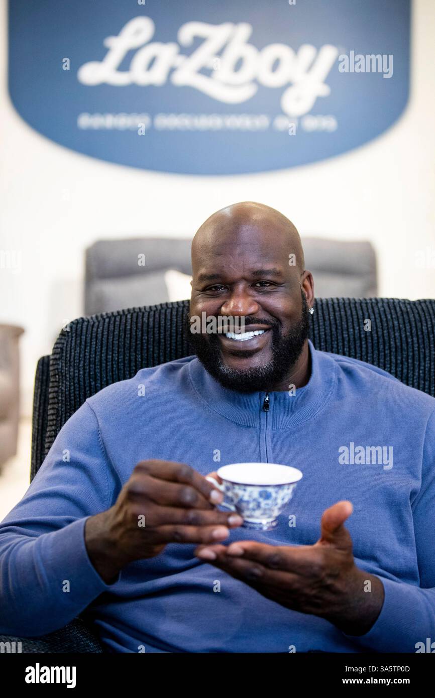 EDITORIAL USE ONLY Former NBA Basketball player Shaquille O'Neal ...