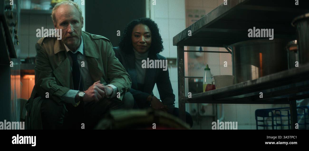Novocaine (2025) Matthew Walsh as “Coltraine” Betty Gabriel as “Mincy ...
