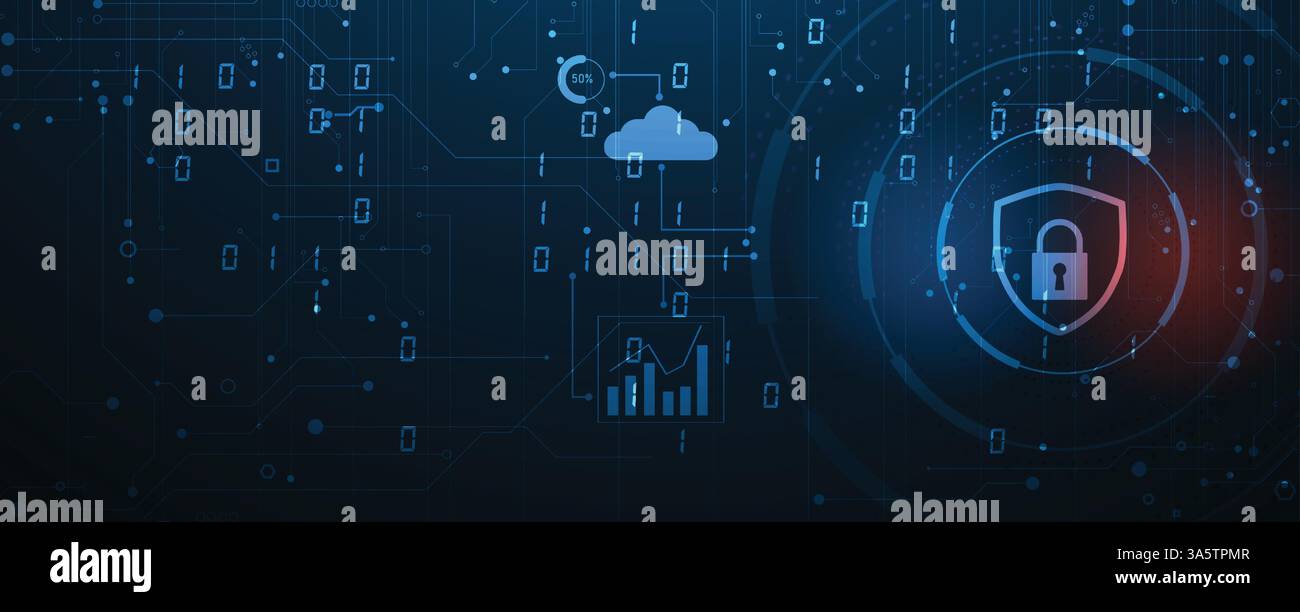 Cyber security protection devices from hacker attack Stock Vector Image ...