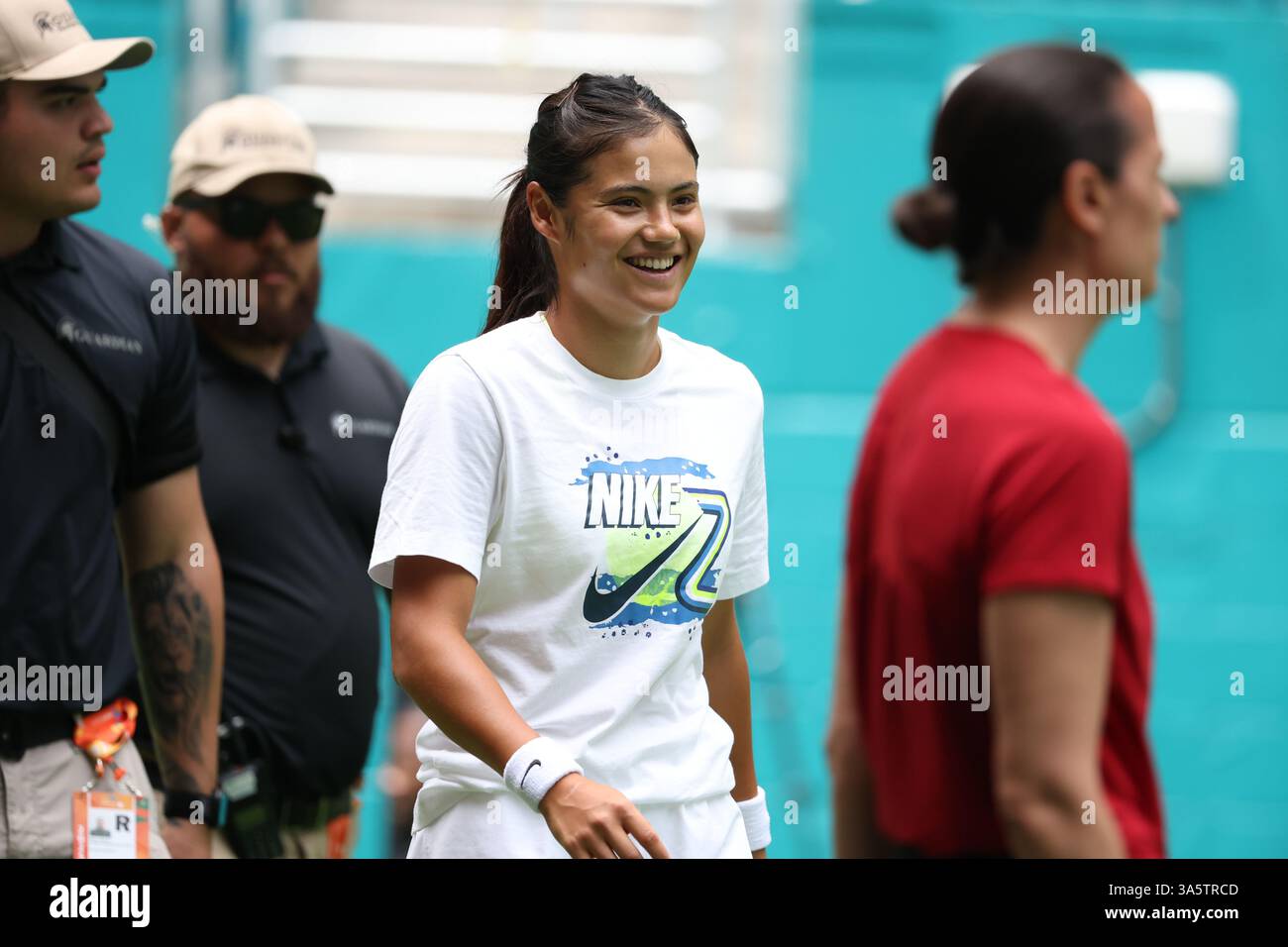 Miami Gardens, Florida, USA. 23rd Mar, 2025. Emma Raducanu during Day 6 ...