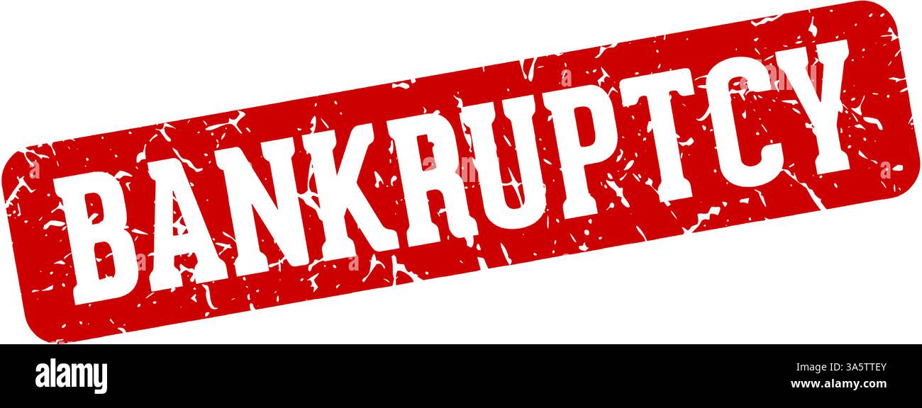 bankruptcy stamp. bankruptcy rectangular sign isolated on transparent ...