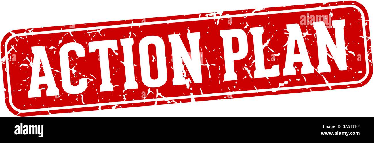 action plan stamp. action plan rectangular sign isolated on transparent ...