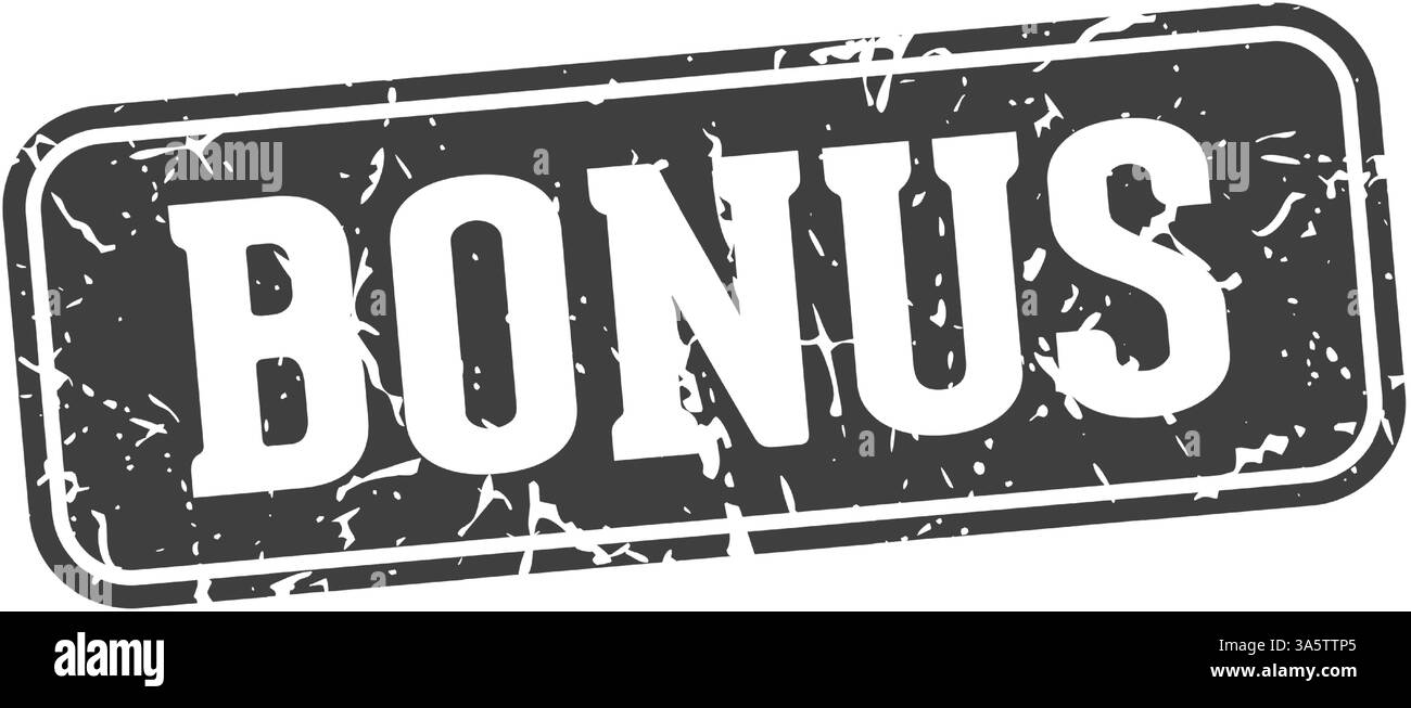 bonus stamp. bonus rectangular sign isolated on transparent background ...