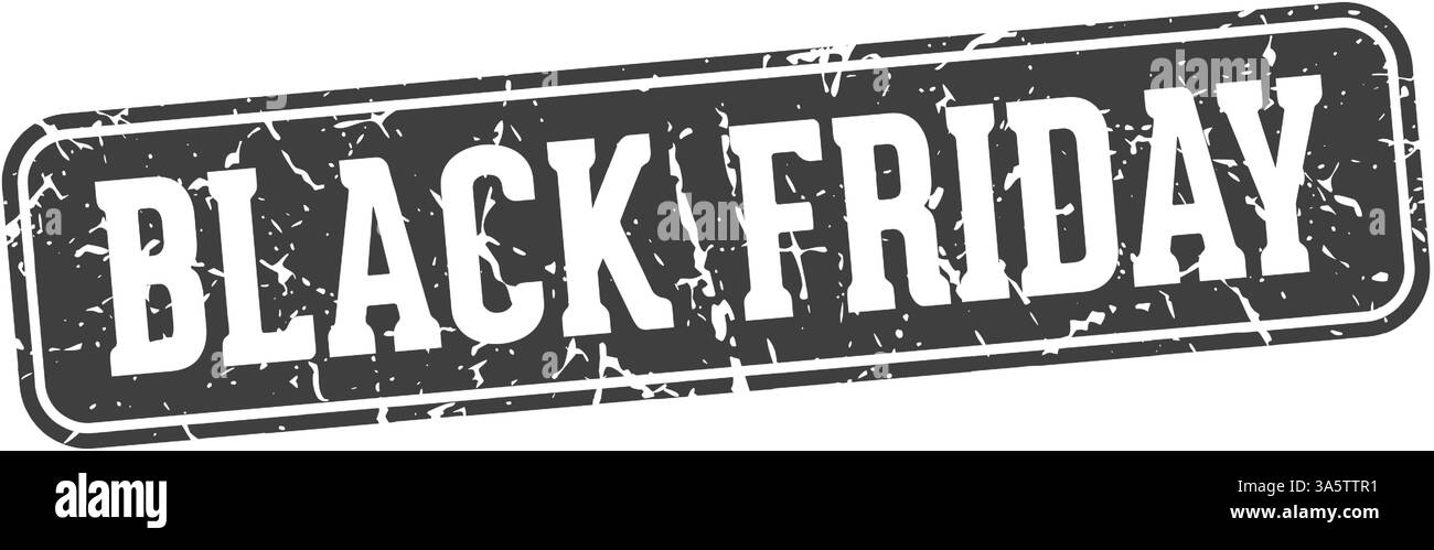 black friday stamp. black friday rectangular sign isolated on ...