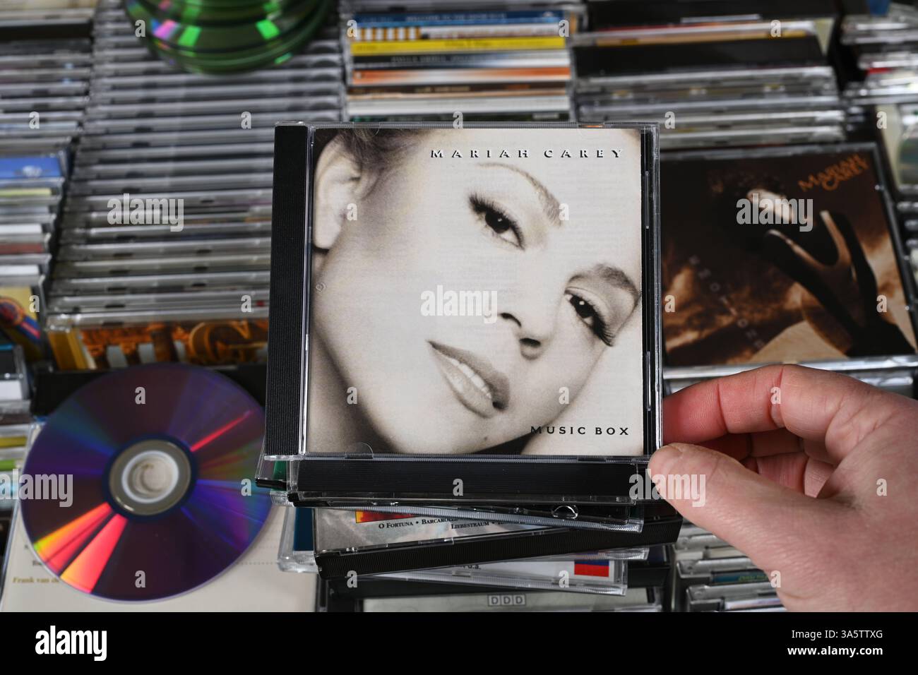CD Album: Mariah Carey – Music Box Stock Photo - Alamy