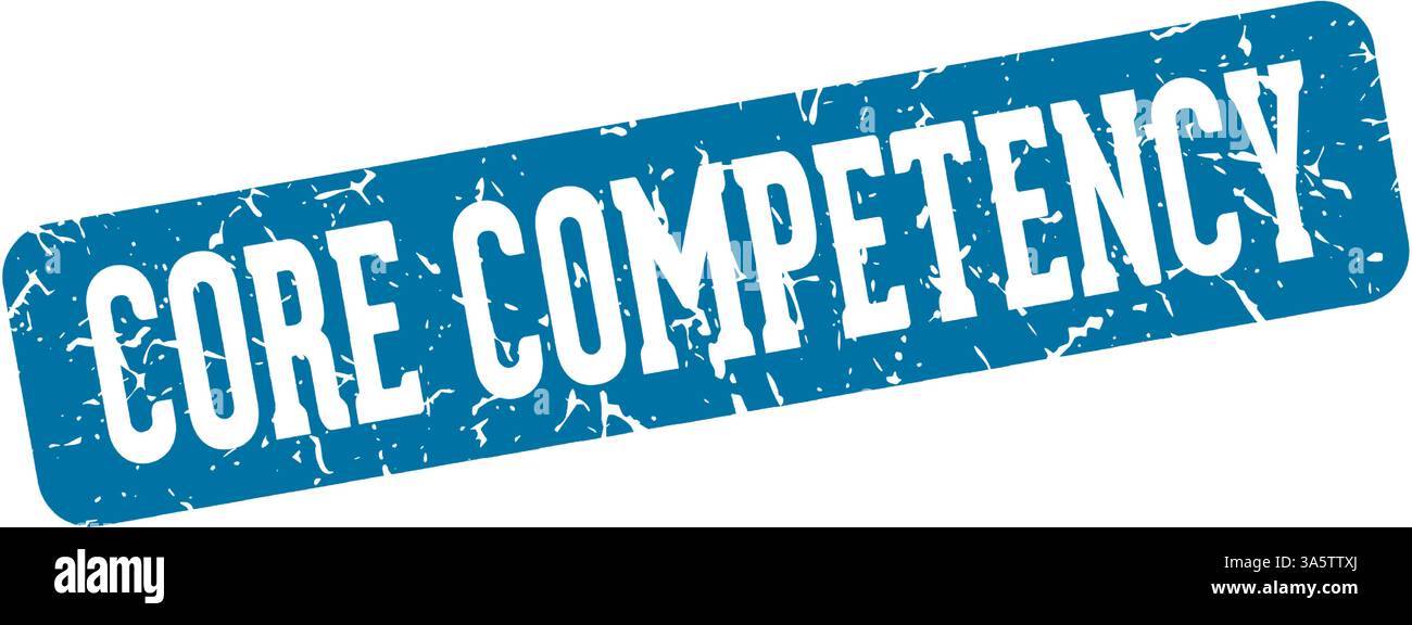core competency stamp. core competency rectangular sign isolated on ...
