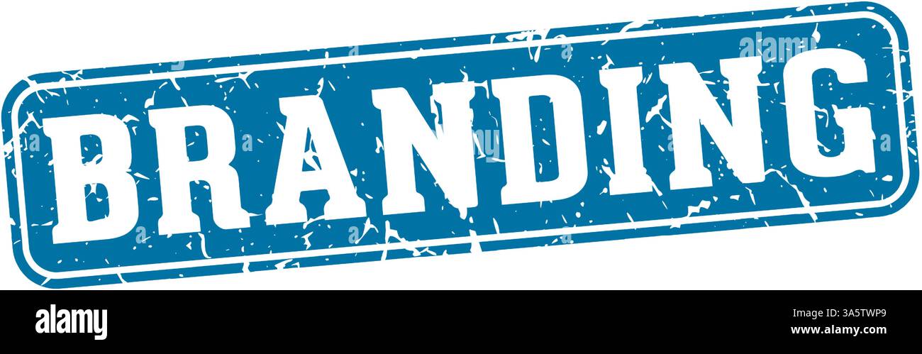 branding stamp. branding rectangular sign isolated on transparent ...