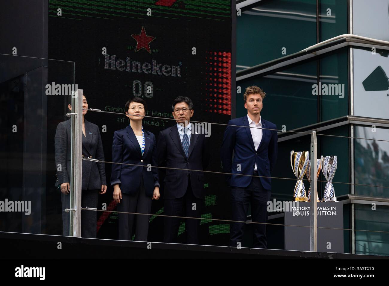 DE LAUW Roman, FIA, portrait in the podium during the Formula 1 ...