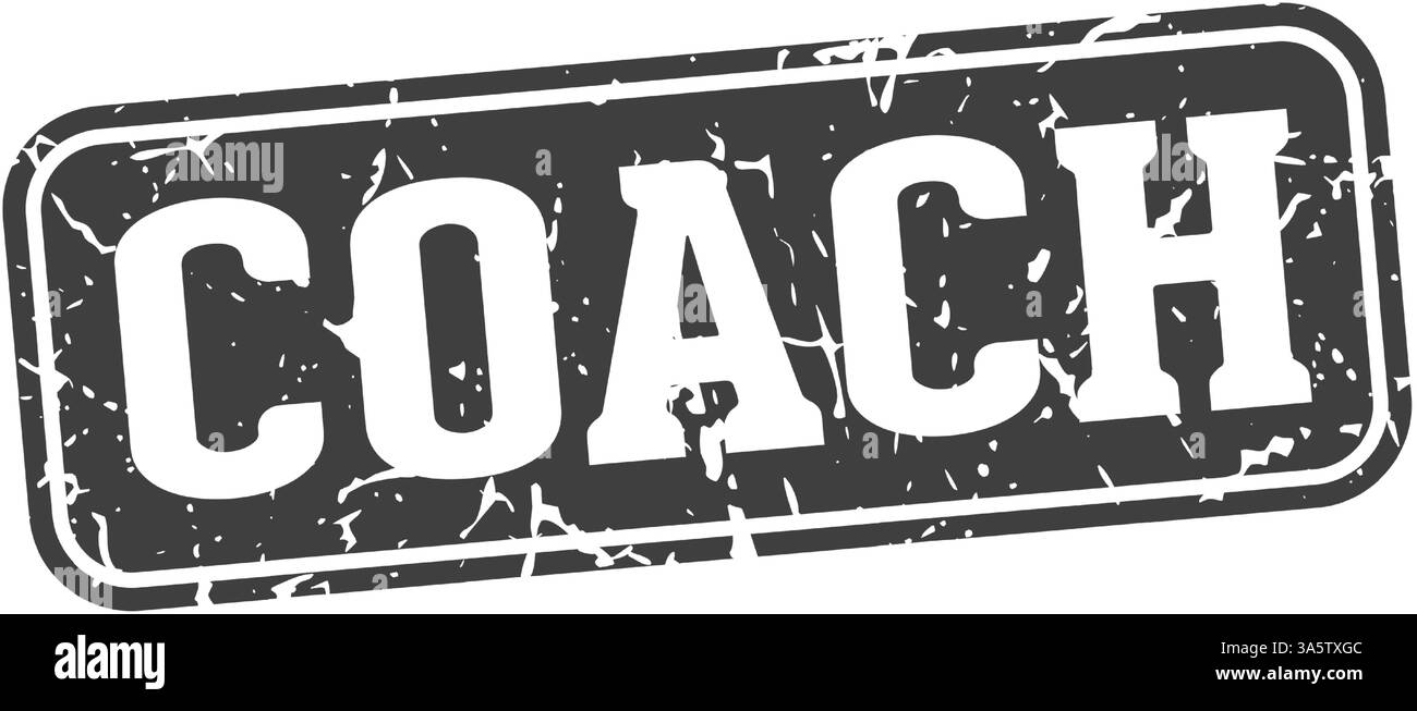 coach stamp. coach rectangular sign isolated on transparent background ...