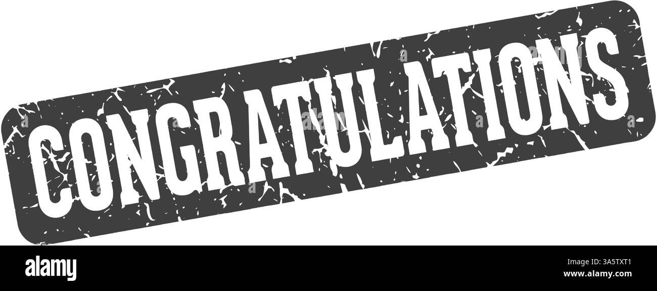 congratulations stamp. congratulations rectangular sign isolated on ...