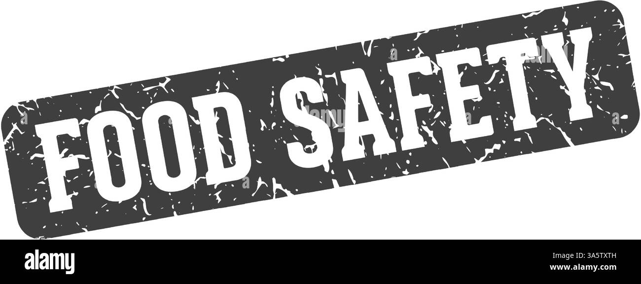food safety stamp. food safety rectangular sign isolated on transparent ...