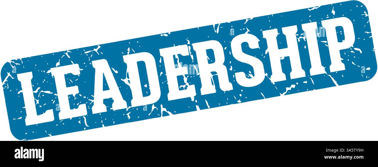 leadership stamp. leadership rectangular sign isolated on transparent ...