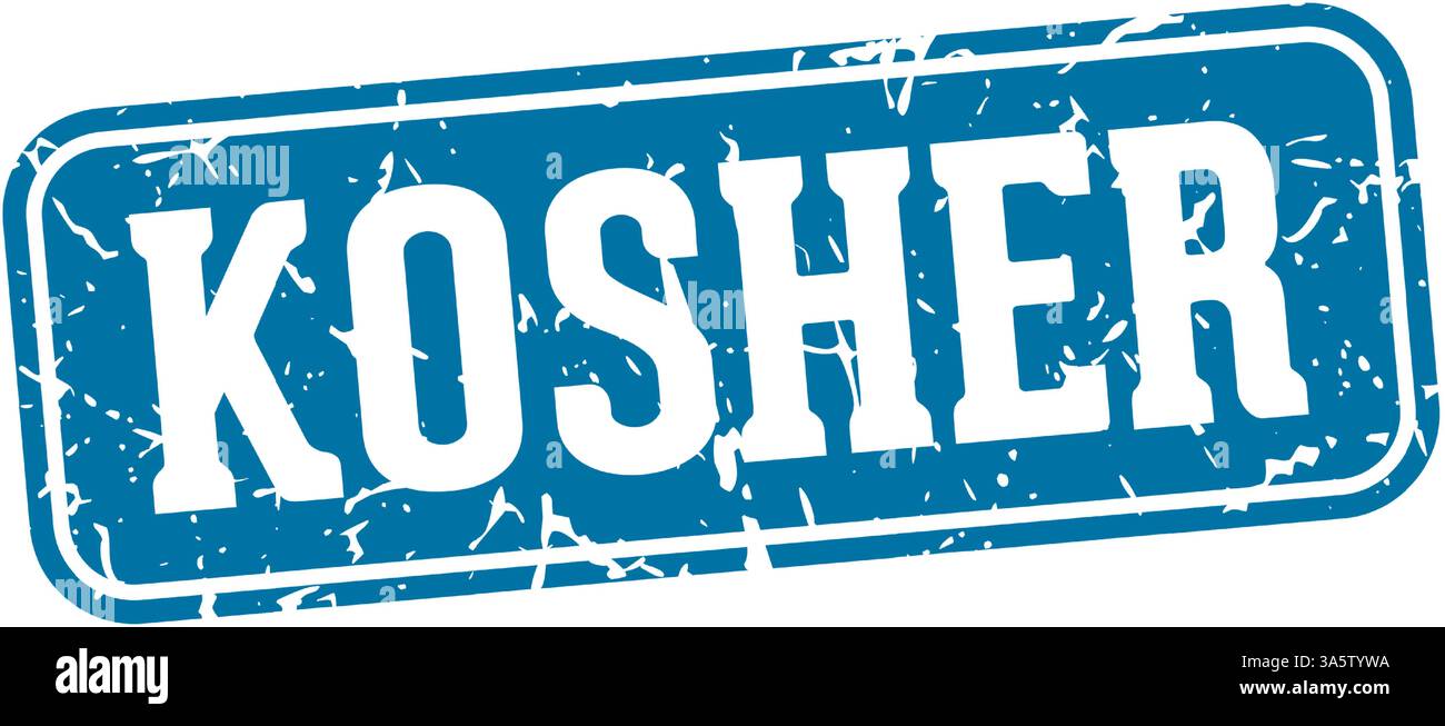 kosher stamp. kosher rectangular sign isolated on transparent ...