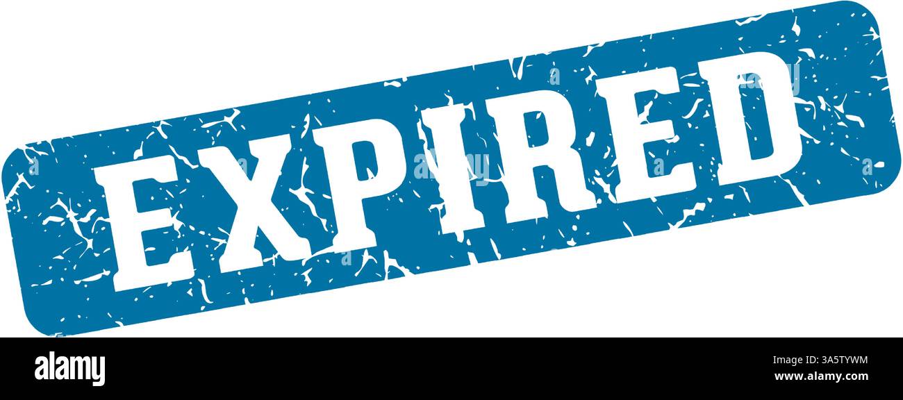 expired stamp. expired rectangular sign isolated on transparent ...