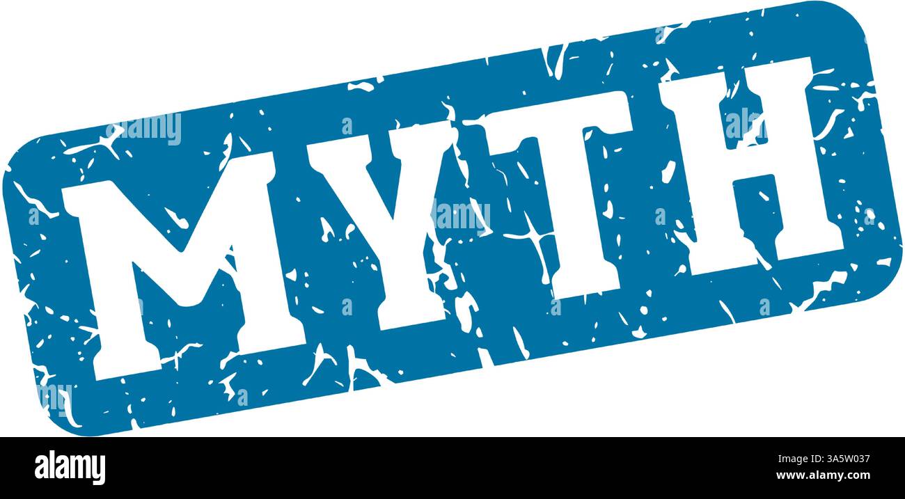 myth stamp. myth rectangular sign isolated on transparent background ...
