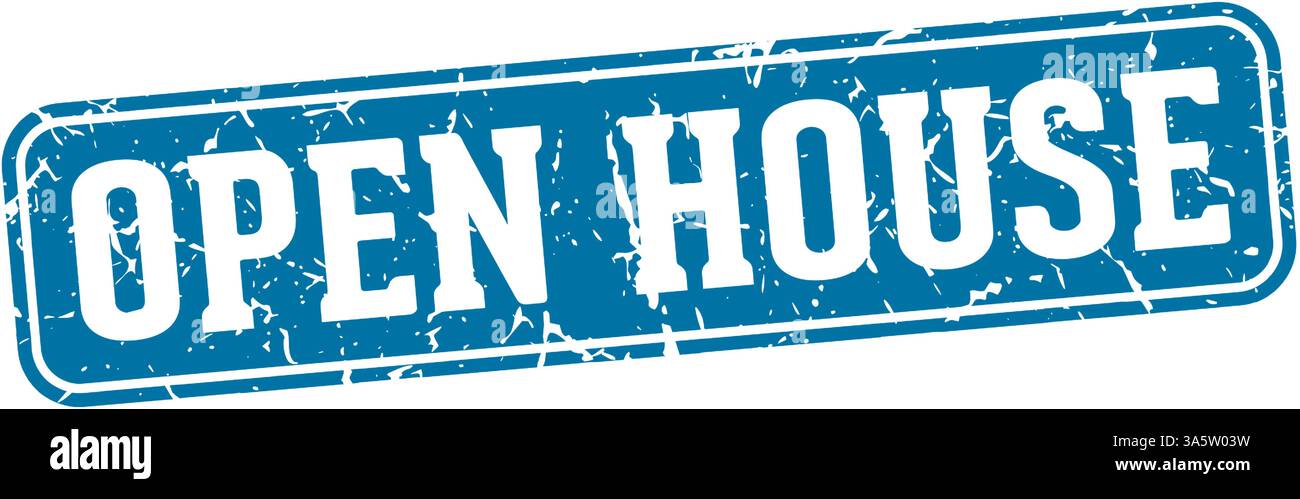 open house stamp. open house rectangular sign isolated on transparent ...