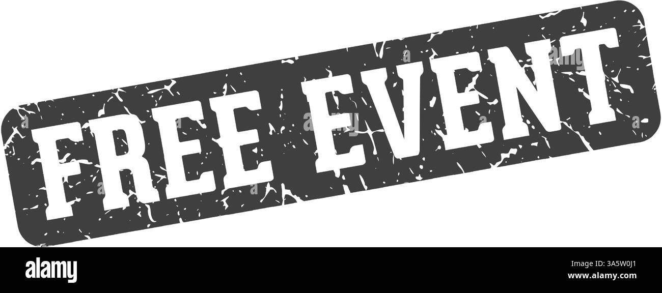 free event stamp. free event rectangular sign isolated on transparent ...