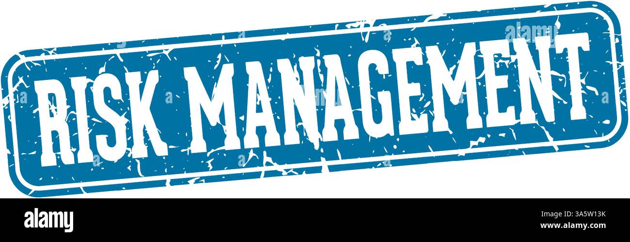 risk management stamp. risk management rectangular sign isolated on ...