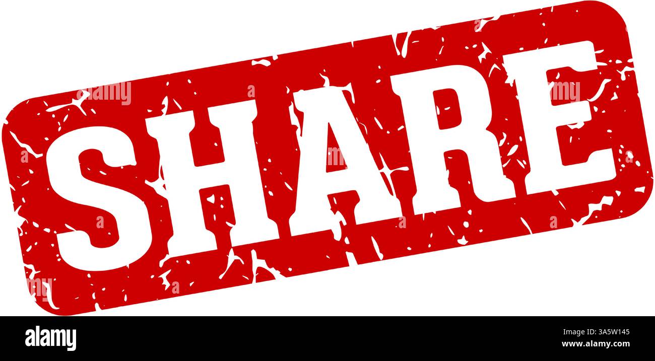 share stamp. share rectangular sign isolated on transparent background ...