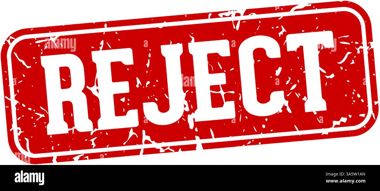 reject stamp. reject rectangular sign isolated on transparent ...