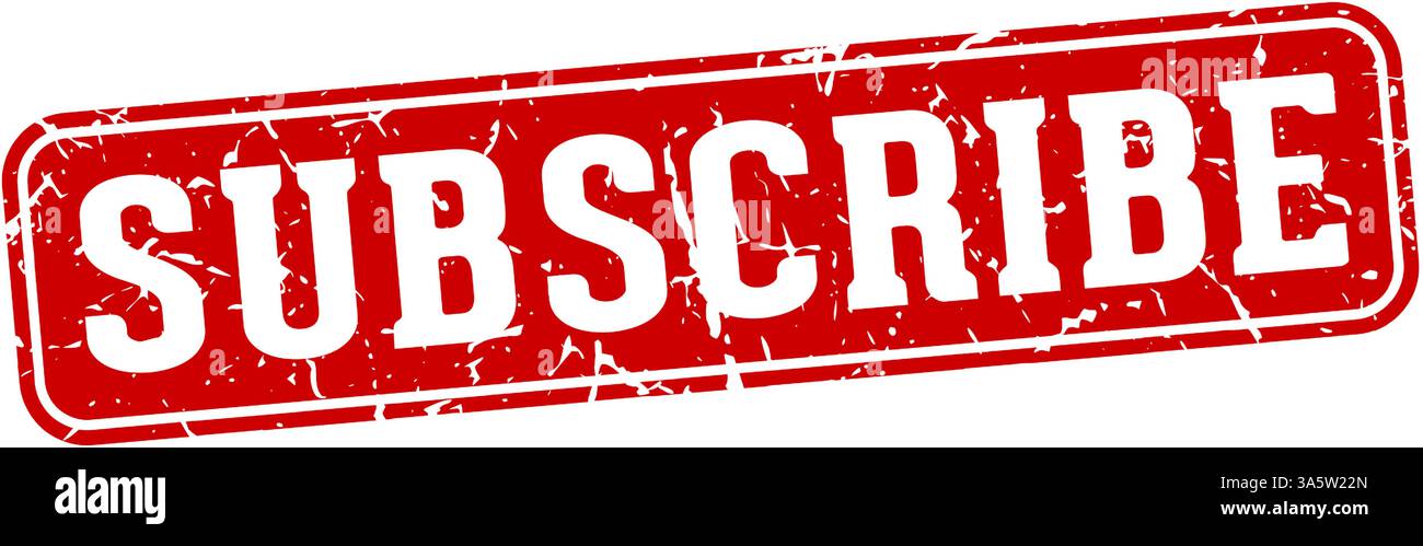 subscribe stamp. subscribe rectangular sign isolated on transparent ...